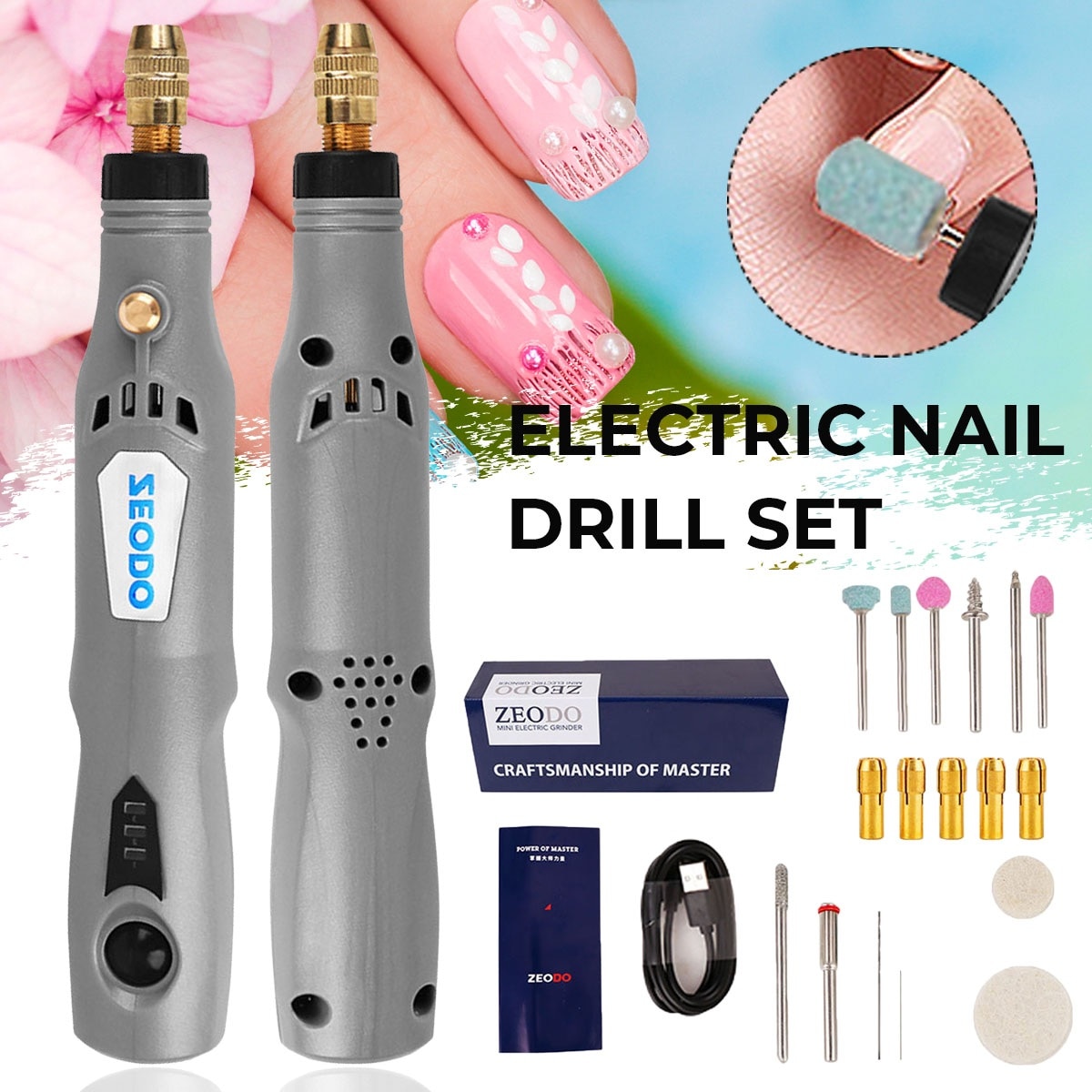 18V Engraving Pen Cordless Grinder Mini Drill Rota... – Vicedeal
