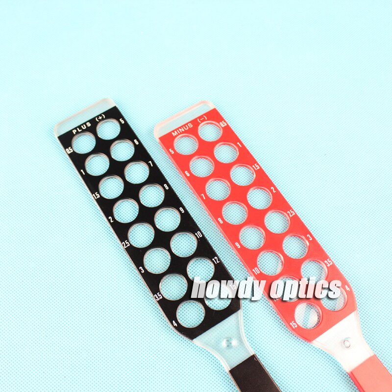 Optical retinoscopy rack lens set 32 lenses Nylon ... – Vicedeal