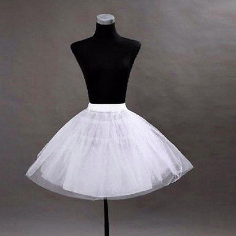 White Black Red No Hoop Short Petticoat Crinoline ... – Vicedeal