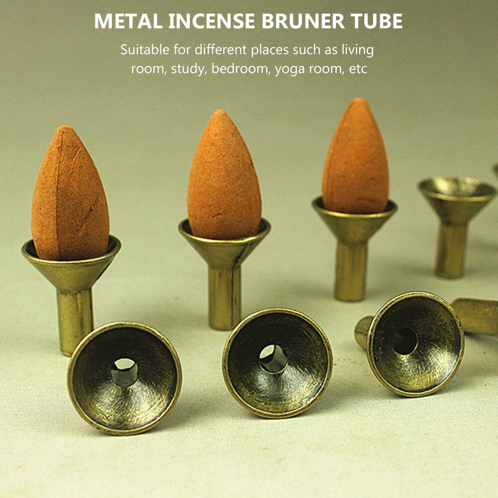 12pcs Metal Backflow Incense Cone Holders Aromathe... – Grandado