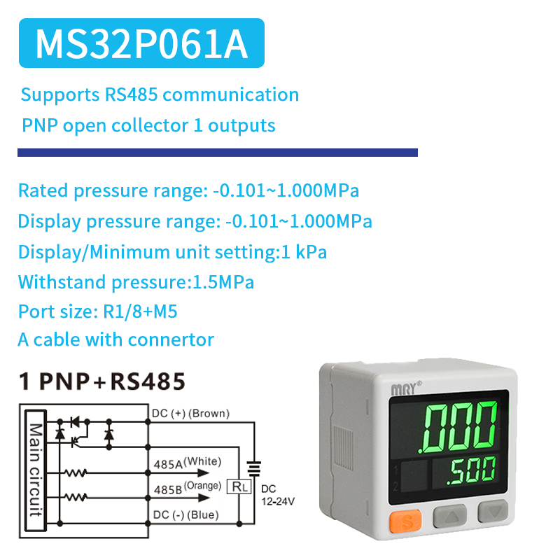 MS32 Digital Pressure Switch RS485 High Precision ... – Grandado