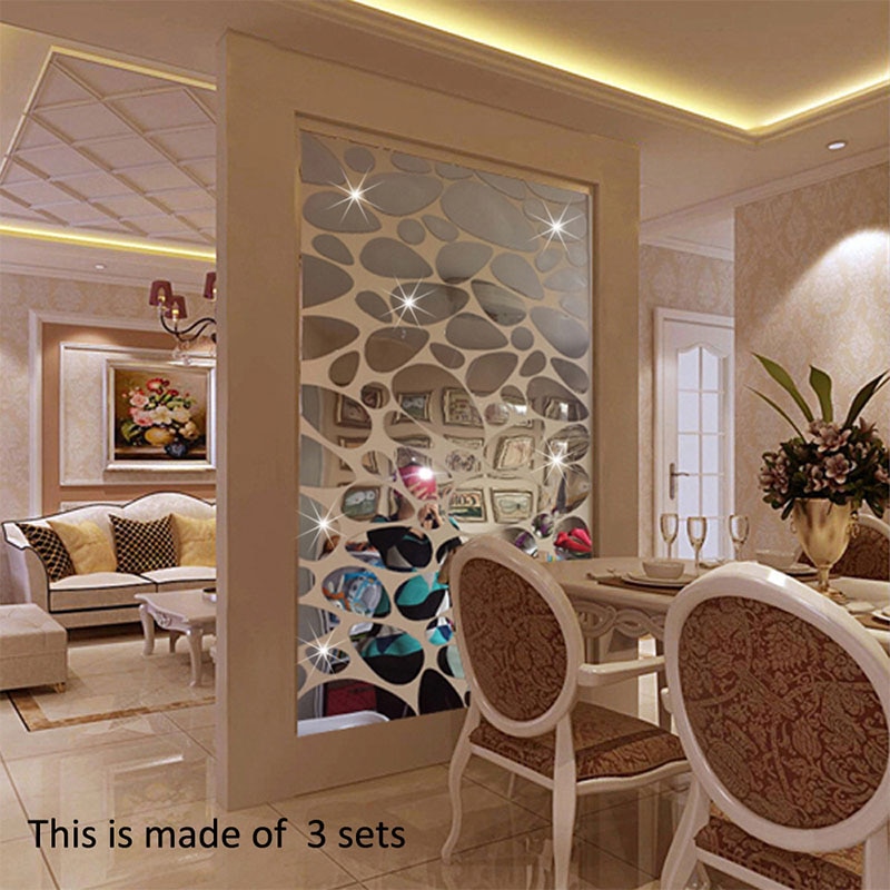 Acryl DIY Achtergrond muur decoratieve spiegel muu... – Grandado
