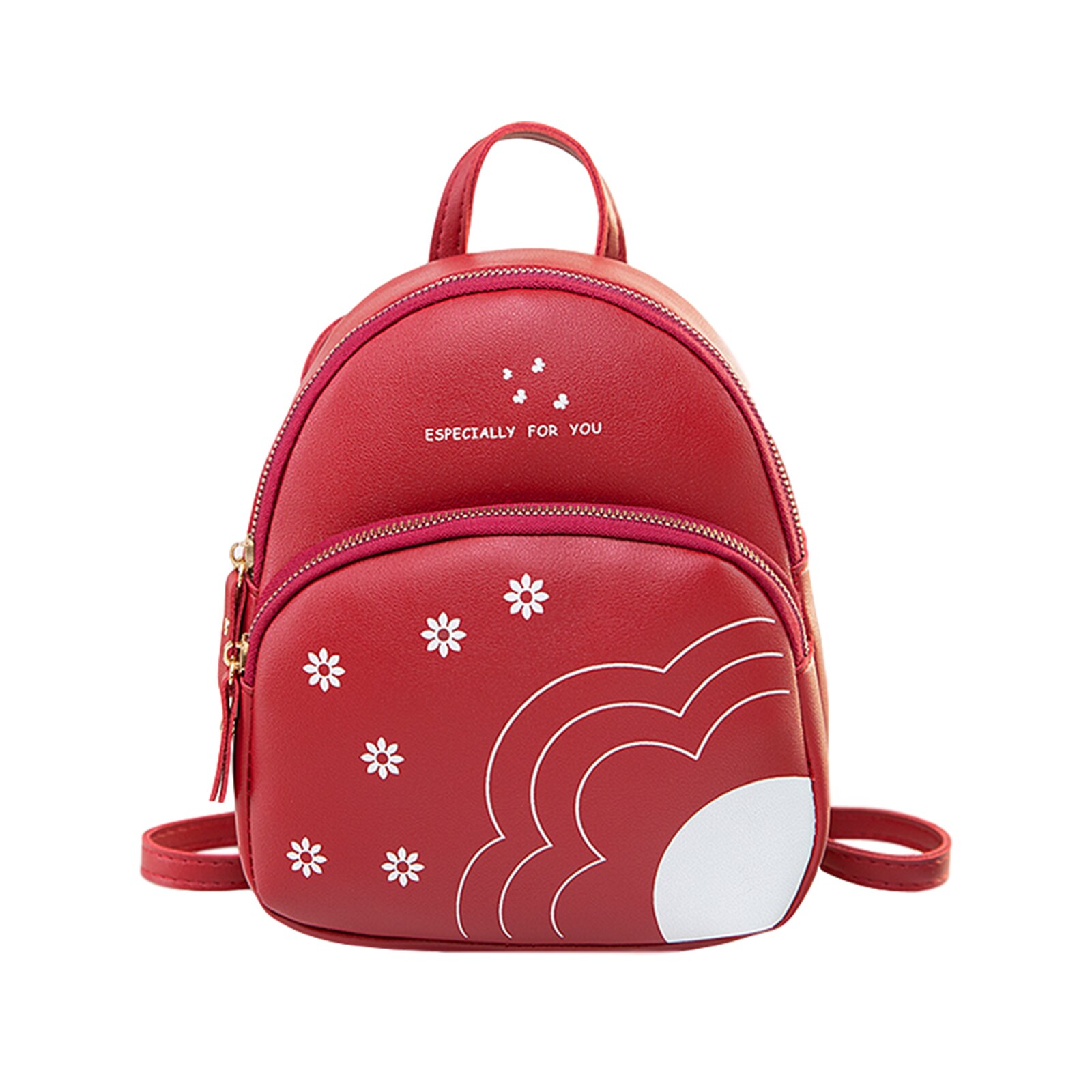 Vrouwen Mini Rugzak Multipurpose Bloemenprint Mult... – Grandado