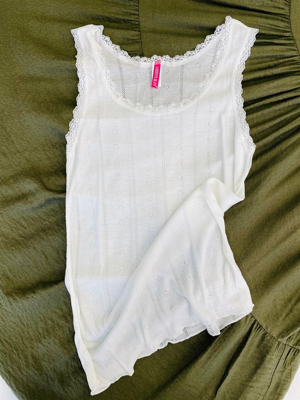 White Spaghetti Strap Cami Women Fitness Cotton Ta... – Vicedeal