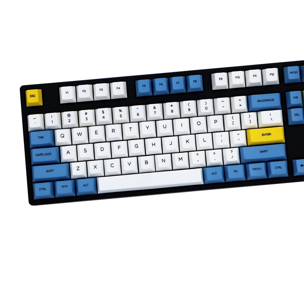 Blue sky and white cloud keycap 108/155 keys PBT C... – Grandado