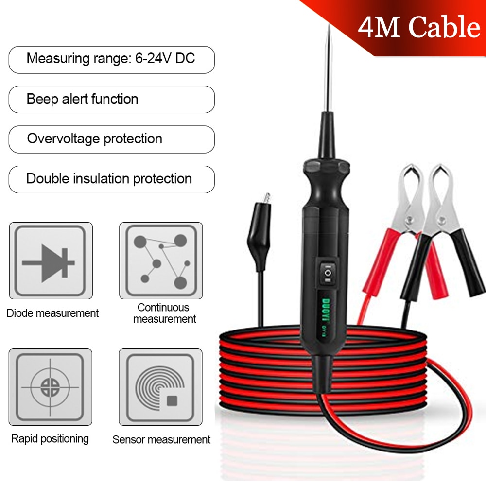DY18 Power Probe Circuit Tester 12V 24V Auto Elekt... – Vicedeal