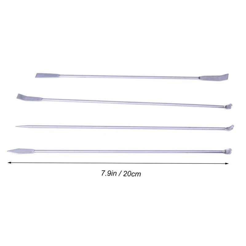 4 Stks/pak Laboratorium Lepels En Spatel Rvs Micro... – Vicedeal