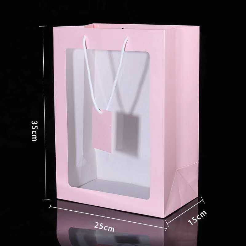 Tote Bag Kraft Paper White Card Bags Window Bags B... – Grandado
