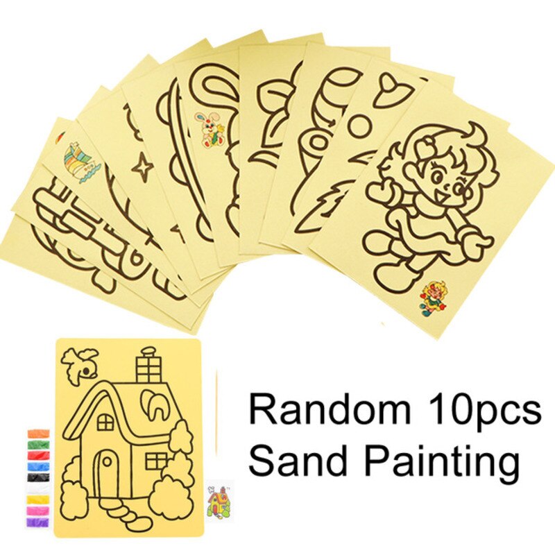5Pcs Diy Cartoon Zand Schilderij Foto Tekening Spe... – Grandado