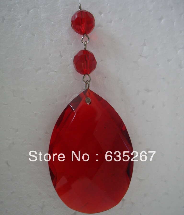 10 stks/partij 50 MM, rode kleur, crystal facted p... – Vicedeal