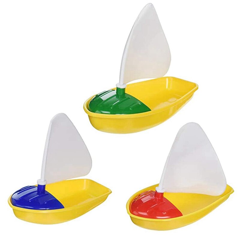 3Pcs Bath Boat Toy Plastic Sailboats Toys Bathtub ... – Vicedeal