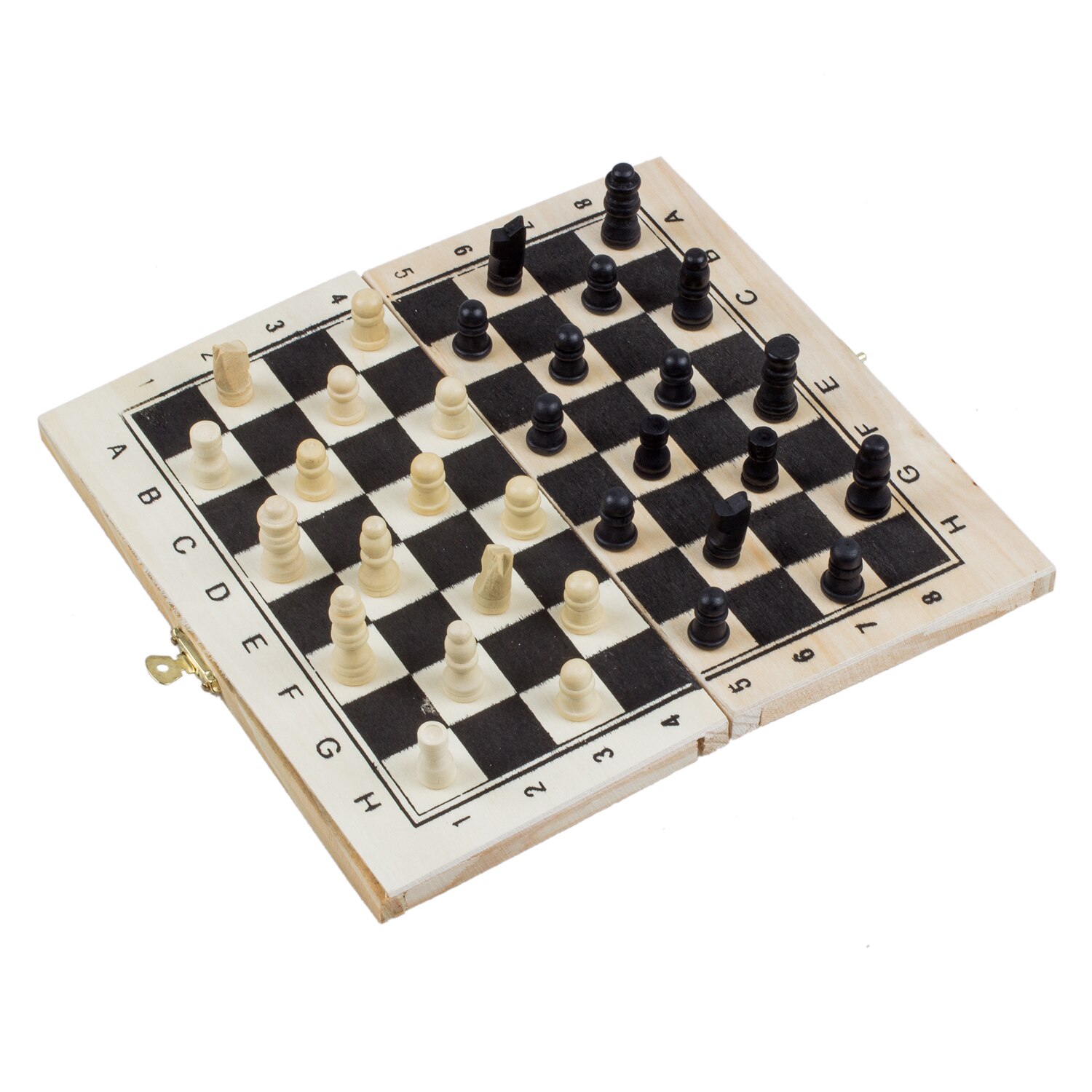 LGFM-Foldable Wooden Chessboard Travel Chess Set w... – Grandado