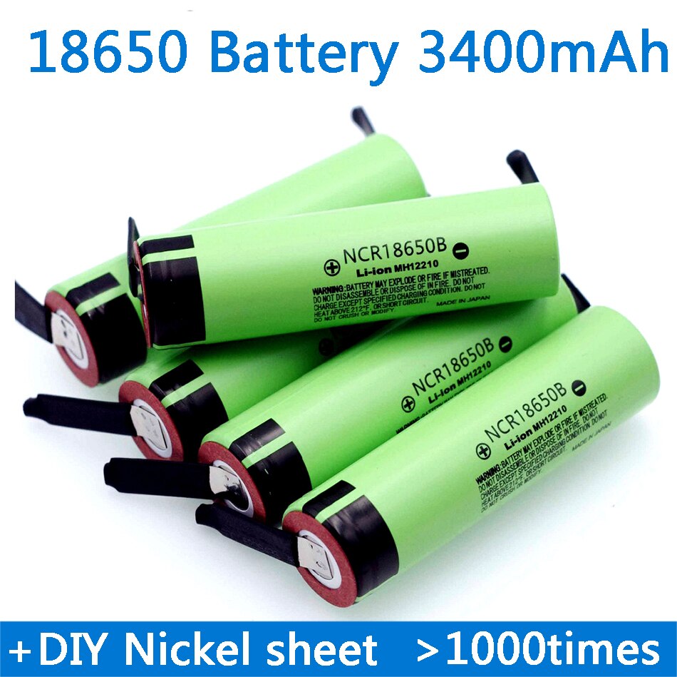 100% Original 18650 Battery 3.7V 3400mAh 18650 Rec... – Grandado