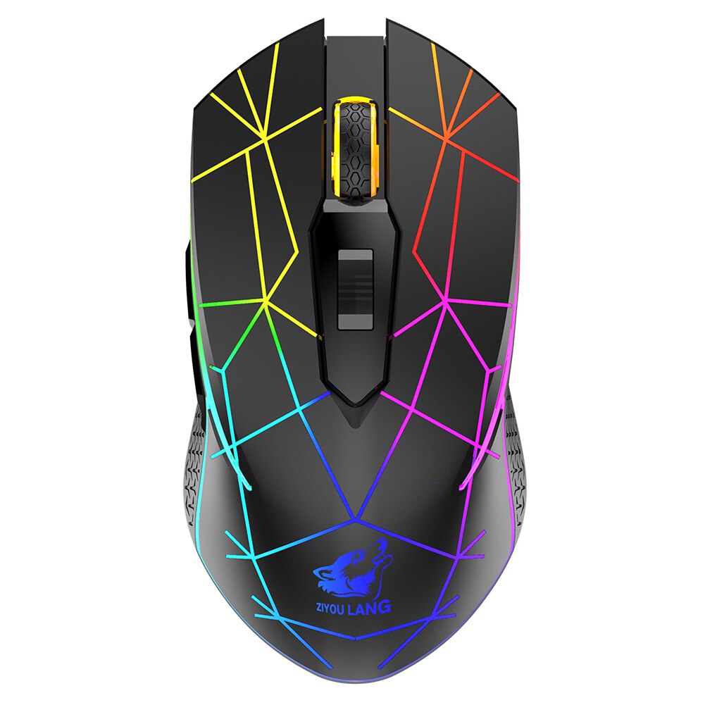 Wireless RGB Luminous Computer Mouse Rechargeable ... – Vicedeal