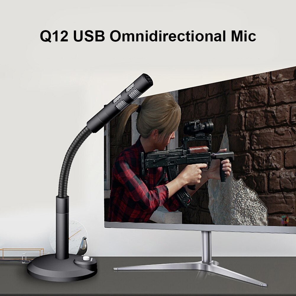 Q12 USB Desk Microphone Gooseneck Omnidirectional ... – Vicedeal