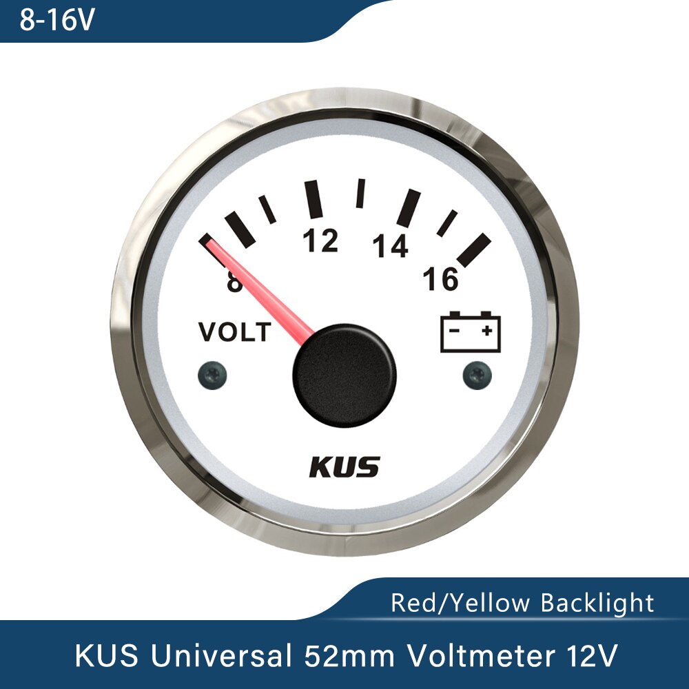 Kus 2 "Marine Batterij 12/24V Voltage Meter B... – Vicedeal