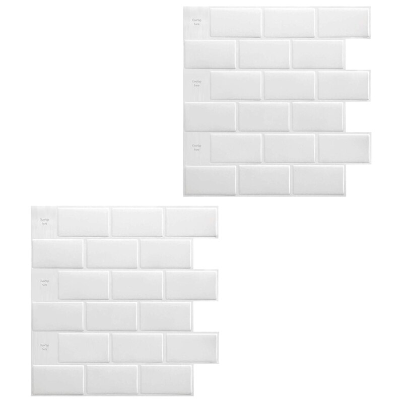 DIY Self Adhesive 3D Sticker Brick Tile 3D Peel St... – Vicedeal