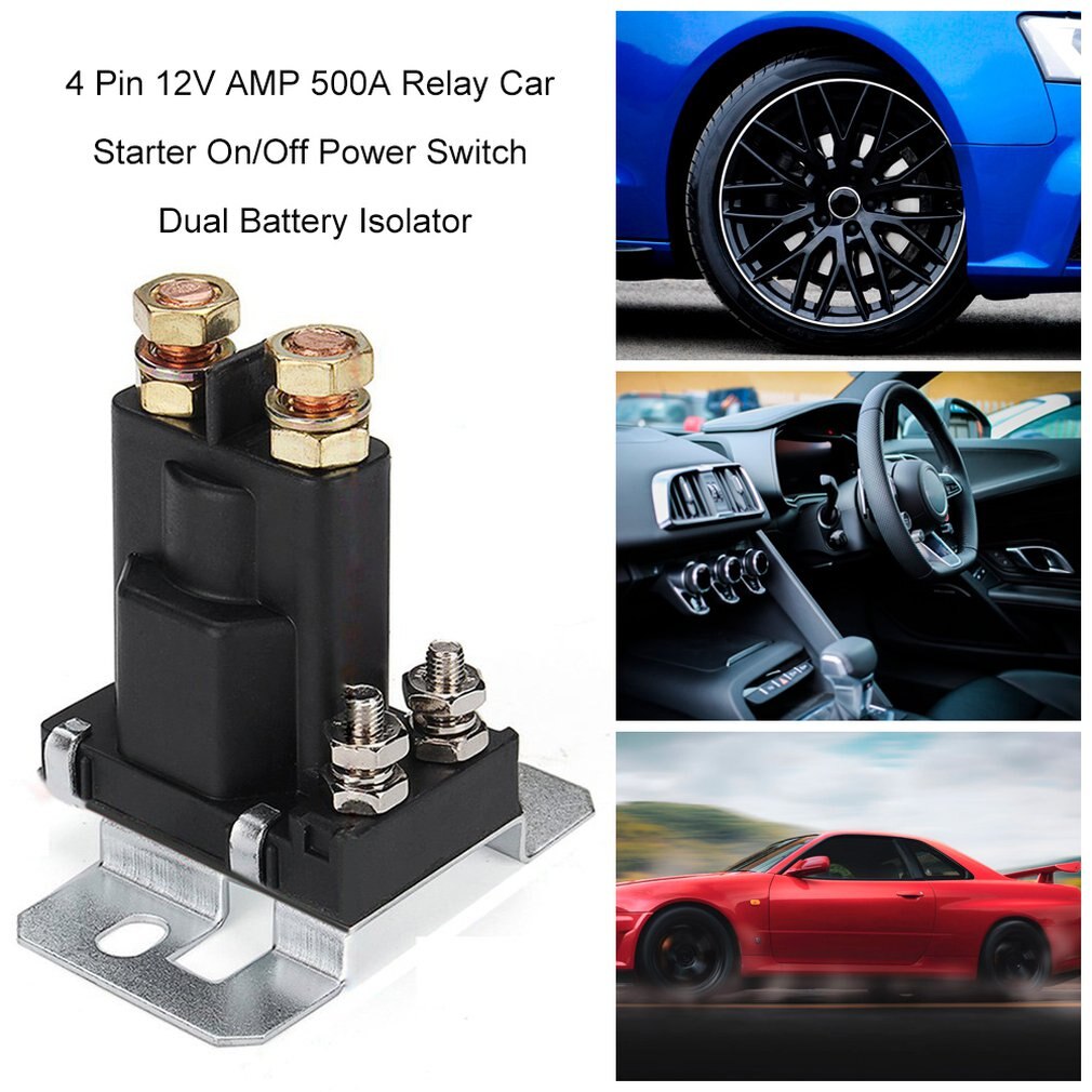 4 Pin 12V AMP 500A Relay Car Starter On/Off Power ... – Grandado