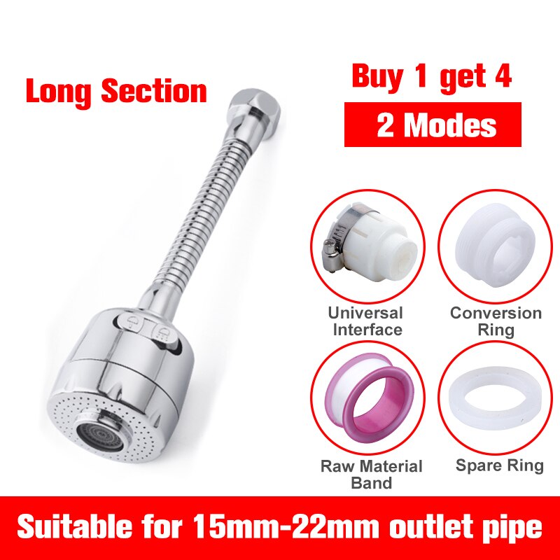 360 Rotatable Bent Water Saving Tap Aerator Extend... – Vicedeal