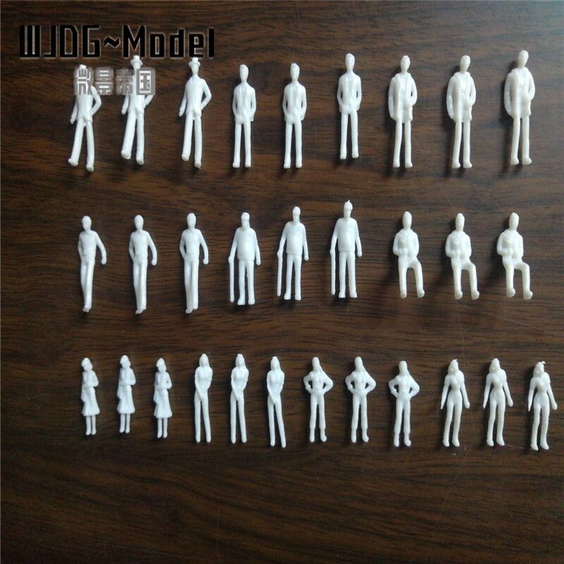 WJDG model 200pcs miniature white figures Architec... – Grandado