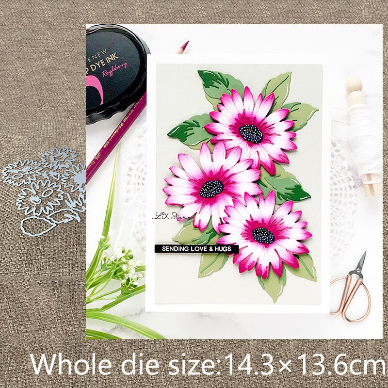 Craft Metal stencil mold Cutting Dies Daisy flower... – Grandado