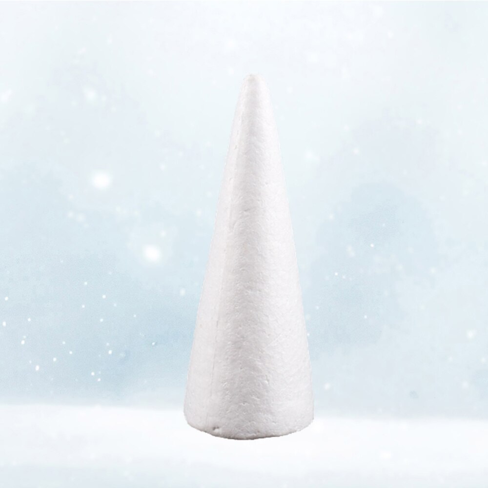 30cm White Solid Foam DIY Cone Children Handmade C... – Grandado