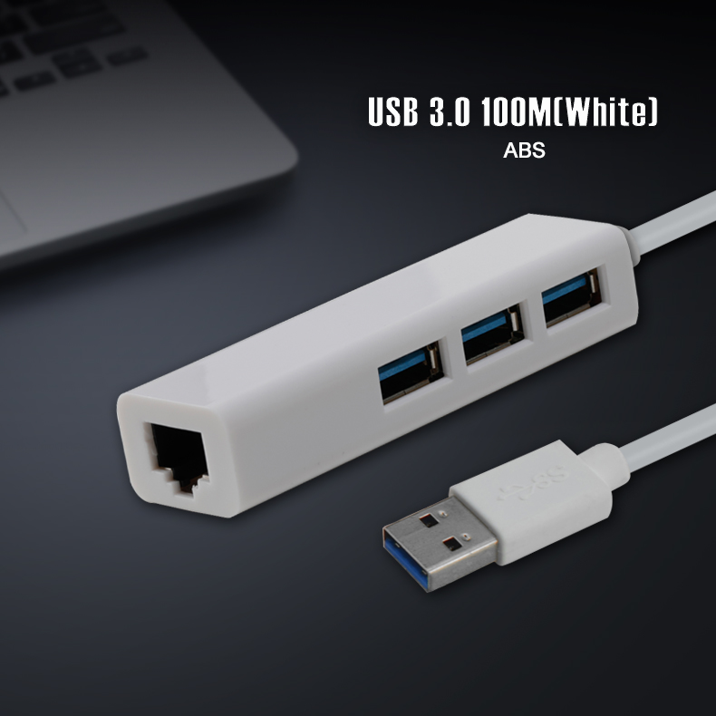 OFCCOM USB Ethernet Adapter mit 3 Häfen USB 3,0 Hu... – Grandado