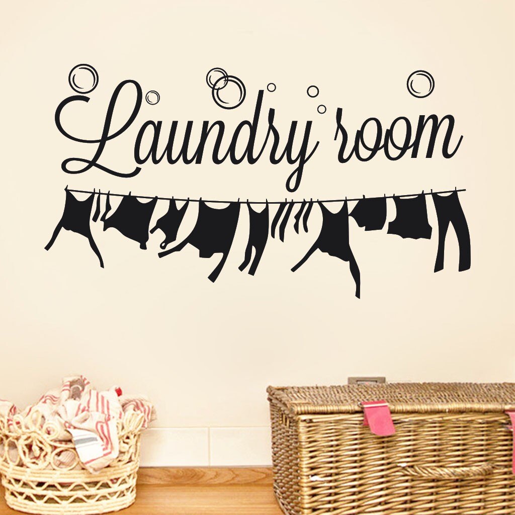 Wall Sticker Laundry Room Home Decor Wall Sticker ... – Grandado