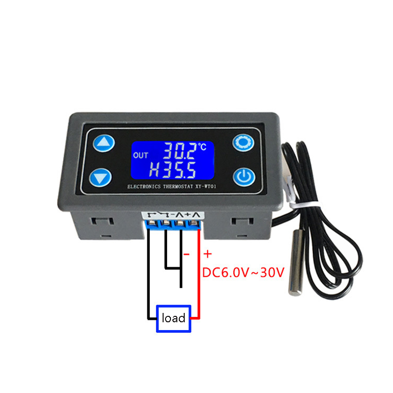 Régulateur de température 6 ~ 30v/220v XY-WT01, af... – Grandado