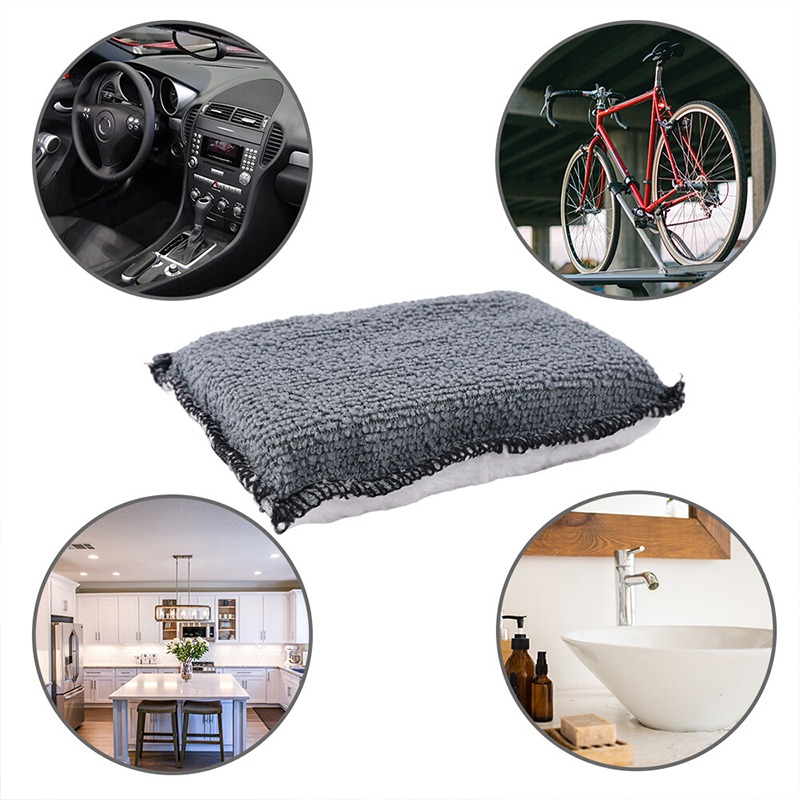 1-5Pcs Double Side Car Interior Scrubbing Sponge f... – Grandado