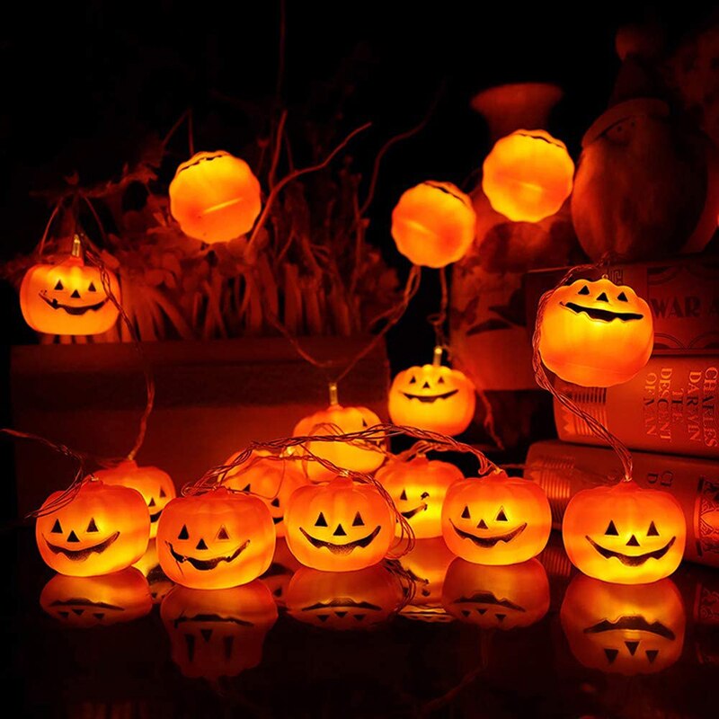 Led-lyhty halloween-valot string diy kurpitsan val... – Vicedeal