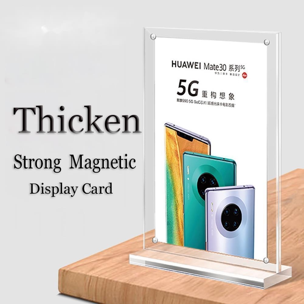 Double Sided Clear Acrylic Menu Paper Holder Stand... – Grandado