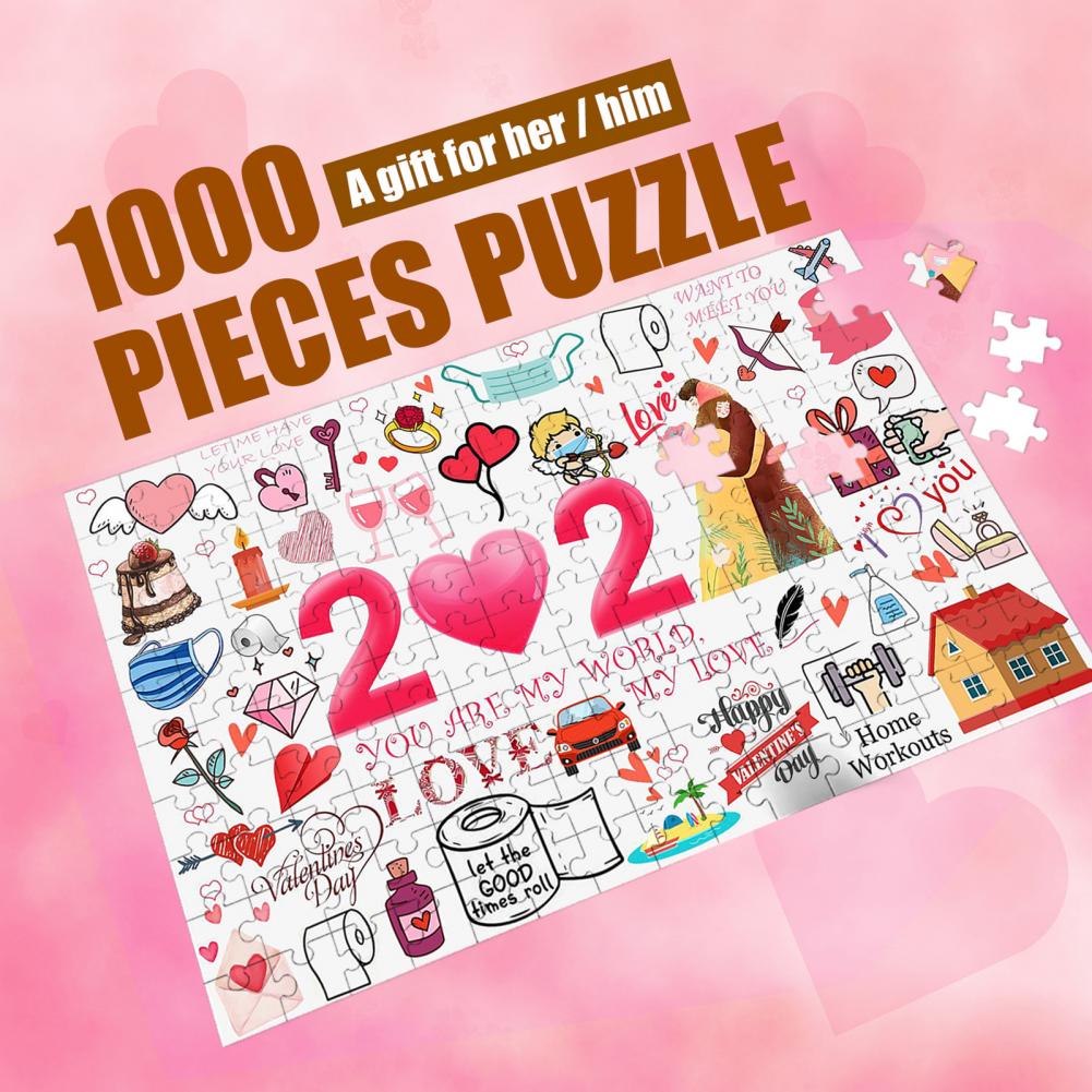 1000Pcs /1 Set Matching Puzzle Love Valentine Day ... – Grandado