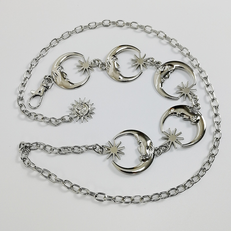 Harajuku Punk Moon Metal Belts Women Vintage High ... – Vicedeal