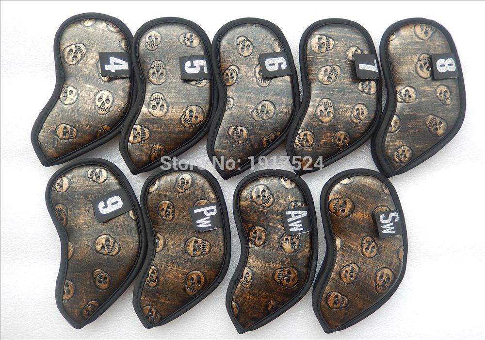 FUJISTAR GOLF Skull brand Golf Irons Headcovers PU... – Vicedeal