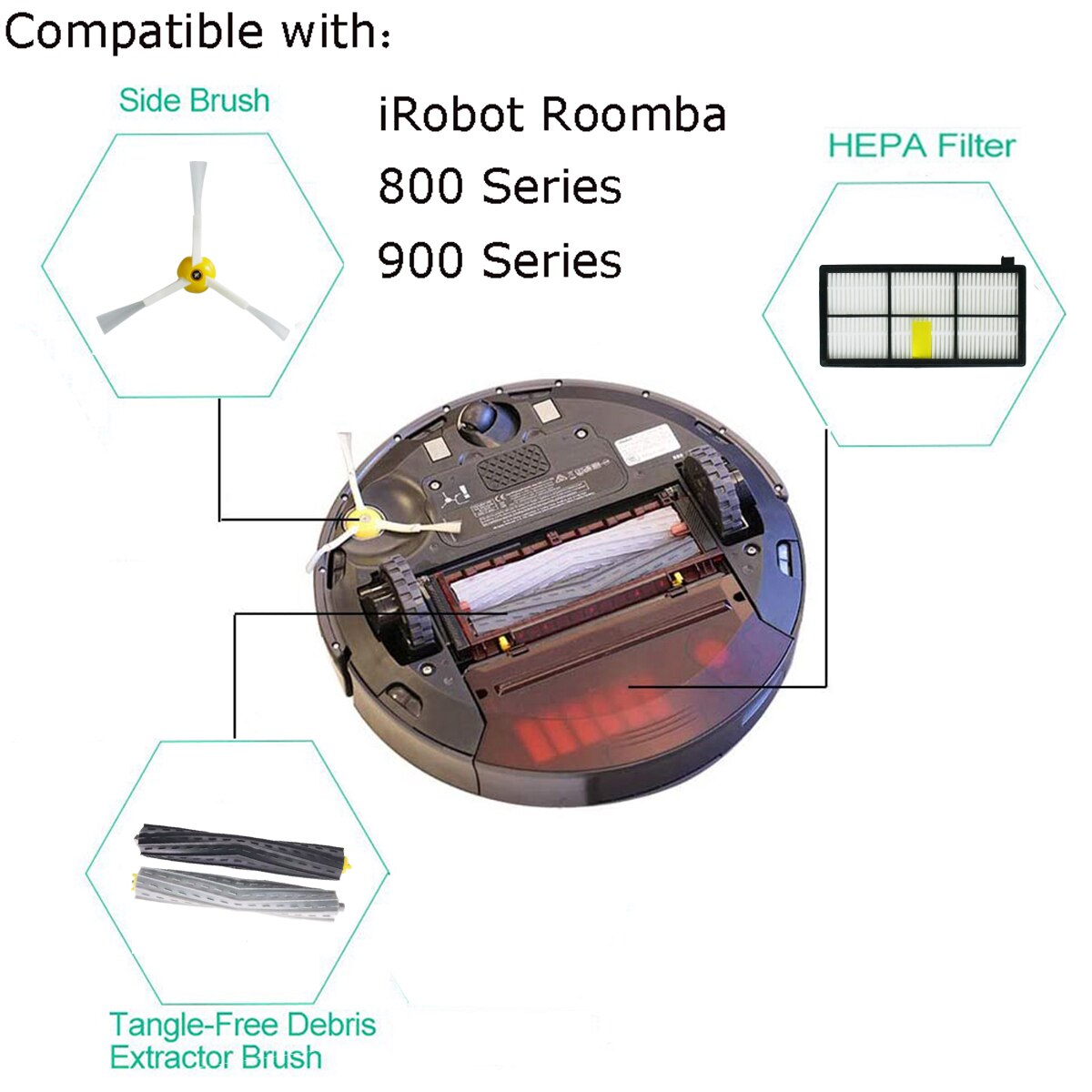 Hepa Filters Borstels Vervanging Kit Voor Irobot R... – Vicedeal