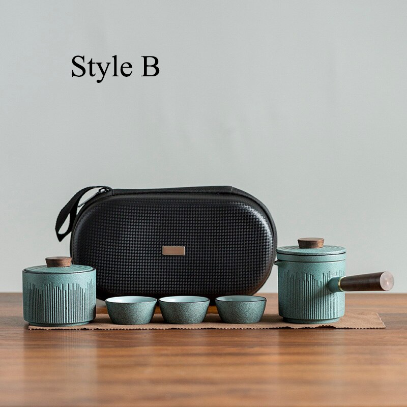 TANGPIN green ceramic teapots with 3 cups a tea se... – Vicedeal