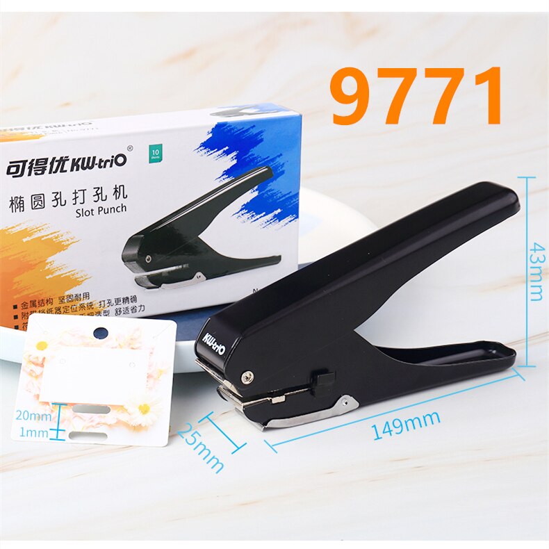 9771 Slot Puncher Badge Hole Punch for Id Card PVC... – Grandado