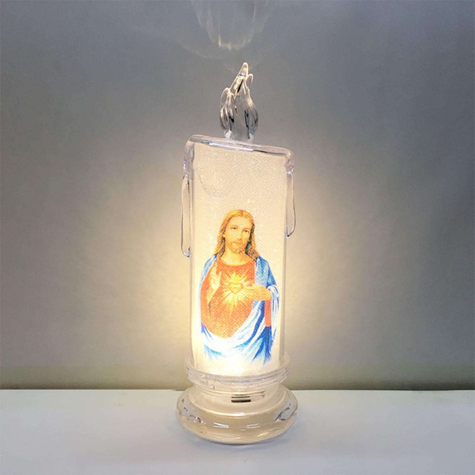 Christ Candle Lamp Romantic Tealight Electronic Fl... – Vicedeal