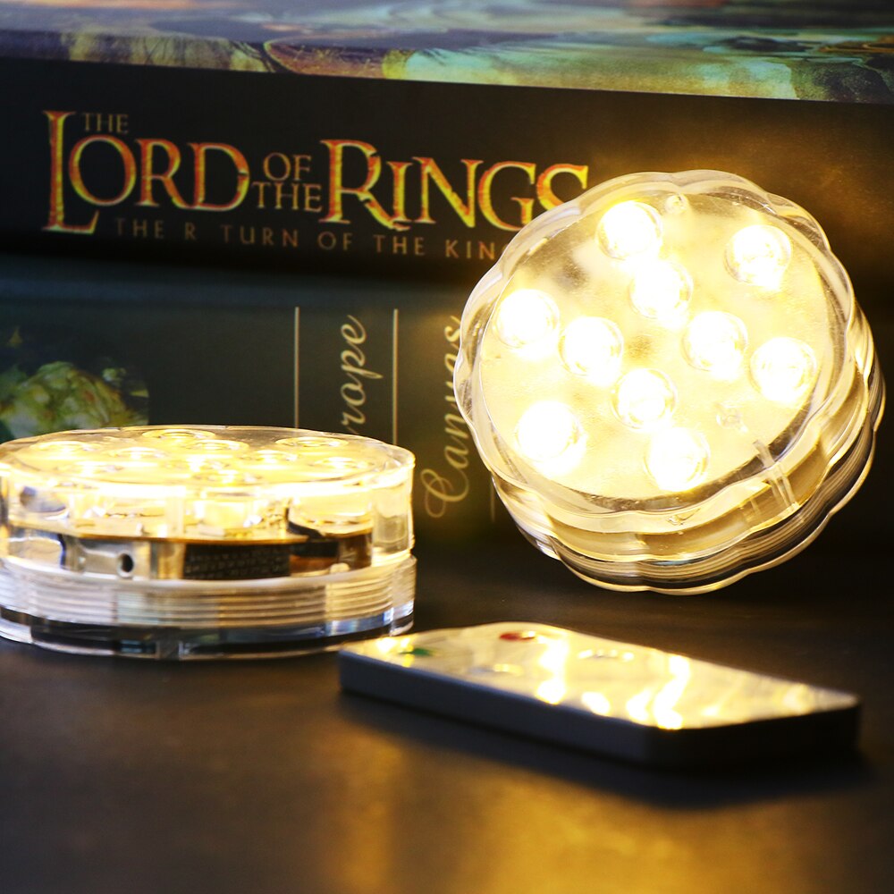 RGB LED Lights with Remote Waterproof Underwater L... – Grandado