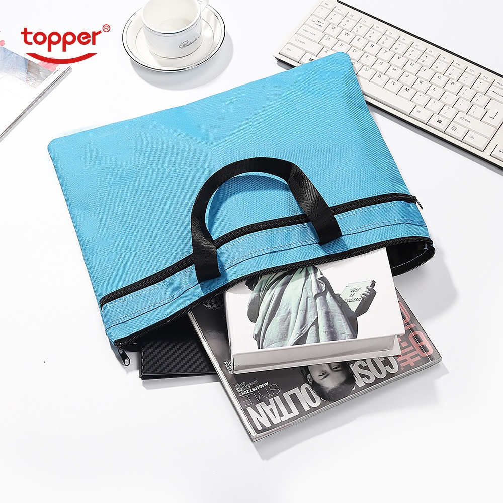 A4 file folders briefcase document bag portable fi... – Vicedeal