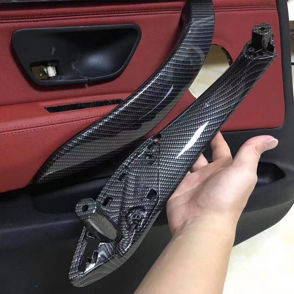Carbon Zwart Auto-interieur Deur Pull Handle Trim ... – Grandado