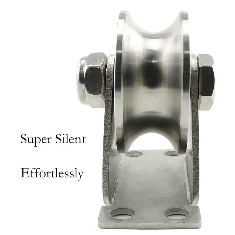 1Pack U-Type Stainless Steel Pulley Block Mute Bea... – Vicedeal