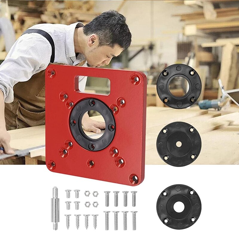 Router Table Insert Plate with 4 Rings Wood Router... – Grandado