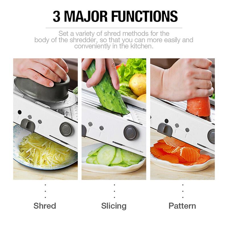 Multifunctionele Groentesnijder Rasp Rvs Groenten ... – Vicedeal