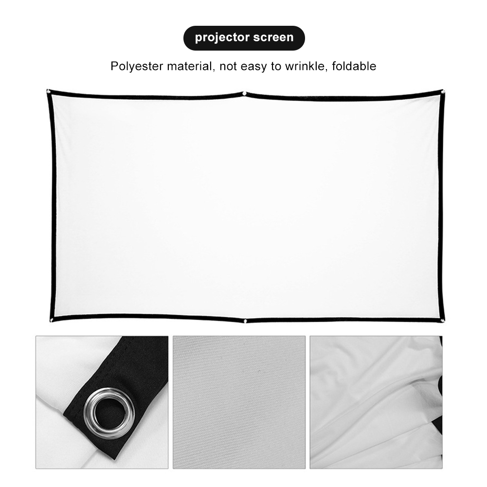 100inch 16:9 Movie Easy Folding Backyard Projector... – Grandado