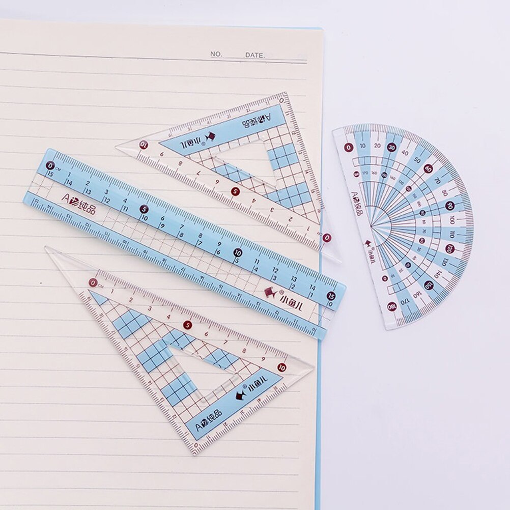 24 pcs Compasses Straight Ruler Triangle Ruler Pen... – Grandado