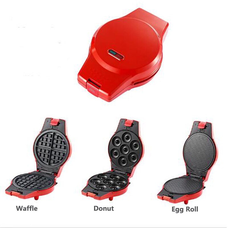 3 in 1 Mini Portable Waffle Maker Machine Non-Stic... – Grandado