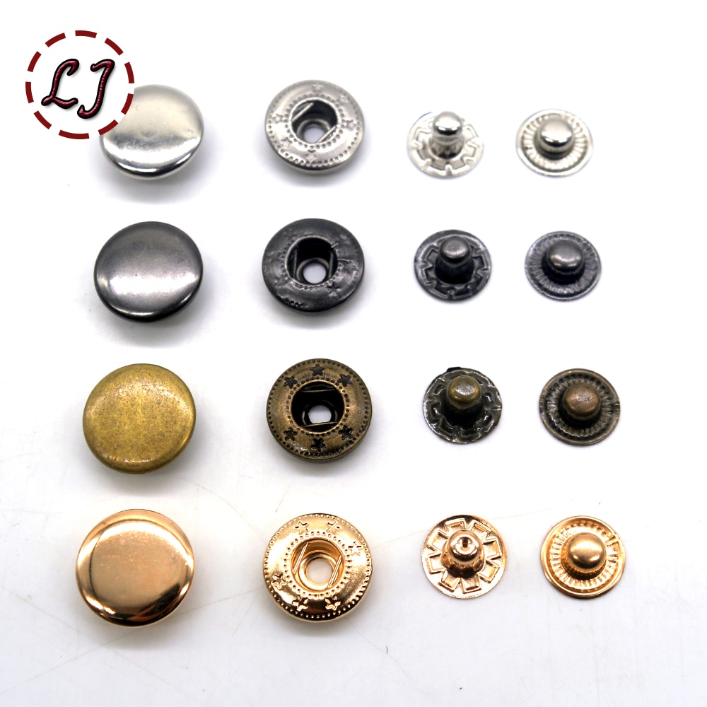4 colors(each 30sets) Snap Buttons+4 Tools Metal P... – Grandado