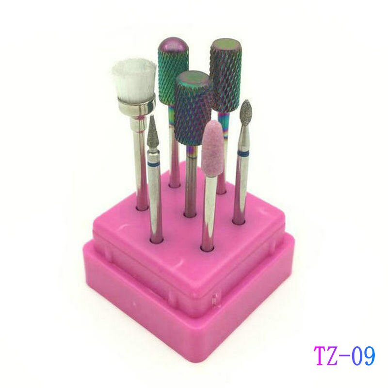 7 Pcs Keramische Nail Boren Set Met Doos Frees Man... – Grandado